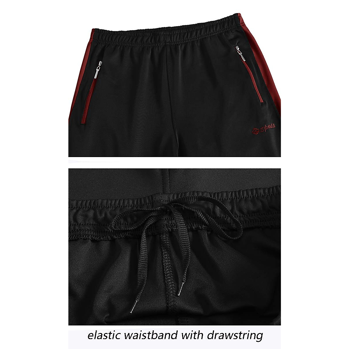 YSENTO Men's Tracksuits Set Outfits 2 Piece Jogging Suits Warm Up Running Track Sets Sweatsuits Black L