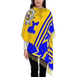 Beyli Sigma Gamma Rho Scarf Winter Warm Long Scarf Sister Gift Soft Tassel Scarf 77.6" * 28.3" Tassel 4"