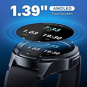TicWatch S2, Waterproof Smartwatch with Built-in GPS for Outdoor Activities, Wear OS by Google, Compatible with Android and iOS (Black)