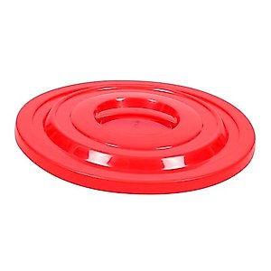 SOESFOUFU Trash Can Trash Can Cover Outdoor Trash Cans Portable Large Trash Cans Trash Can Lids Litter Boxes Bins Large Waste Bin Lid Plastic Garbage Can Lid Red