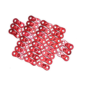 FGen 30pcs Outdoor Binocular Aluminum Umbrella Rope Buckle Tent Canopy Pull Rope Accessories Wind Rope Buckle Fixed Buckle Stop Adjustment Piece