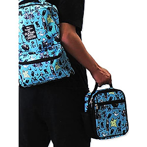 Disney Nightmare Before Christmas Boys Girls Soft Insulated School Lunch Box (One Size, Teal)