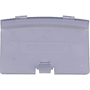Clear Battery Cover Case Back Door Part for Nintendo Gameboy Advance GBA Case Repair Back Door Replacement Part (White)