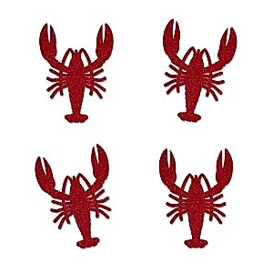 Lobster Cut-outs, 12-Pack Table Topper Double-sided Bridal Shower Birthday Party Decorations