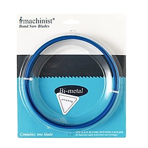 Imachinist S6412121418 Bi-Metal Band Saw Blades 64-1/2" X 1/2" X 14/18tpi for Cutting Soft Ferrous Metal Variable Teeth