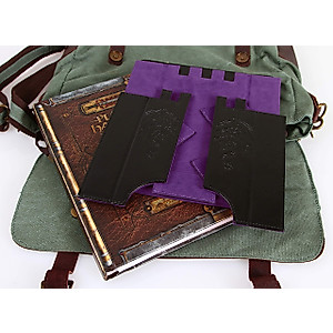 Forged Dice Co. Draco Castle Foldable Dice Tray and Dice Tower - Foldable DND Dice Tray and Dice Rolling Tray Tower - Perfect for Dungeons and Dragons RPG and Tabletop Gaming - Purple