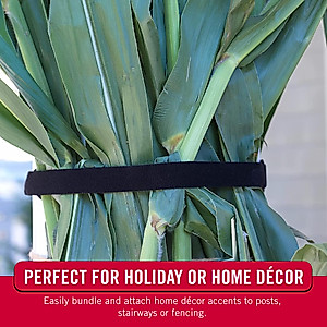 VELCRO Brand - ONE-WRAP Roll, Double-Sided, Self Gripping Multi-Purpose Hook and Loop Tape, Reusable, 12' x 3/4" Roll - Black