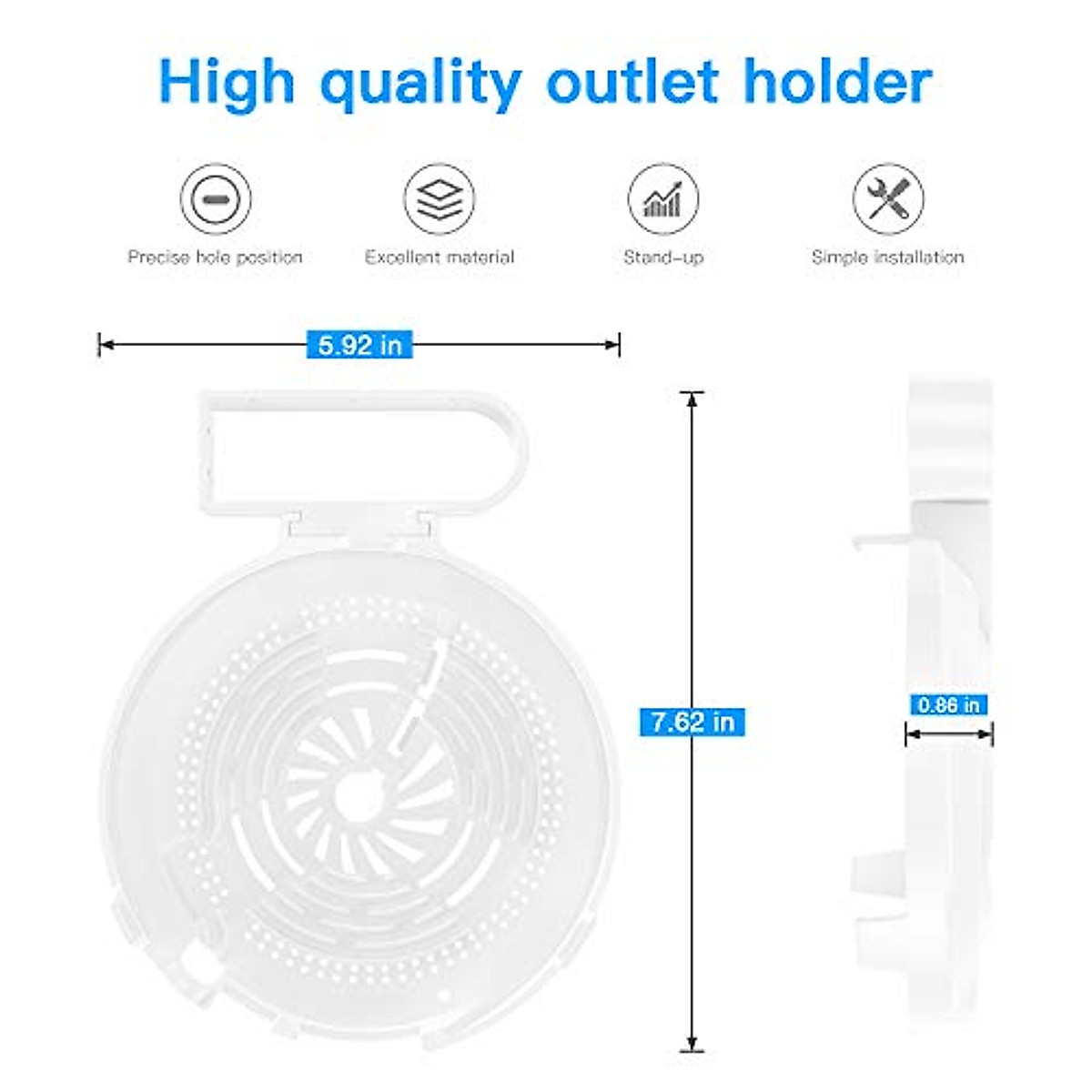 Koroao Wall Mount Holder for TP-Link Deco M9 Plus Whole Home Mesh WiFi System - No Cord Clutter and Save Space Ceiling Bracket (2-Pack)