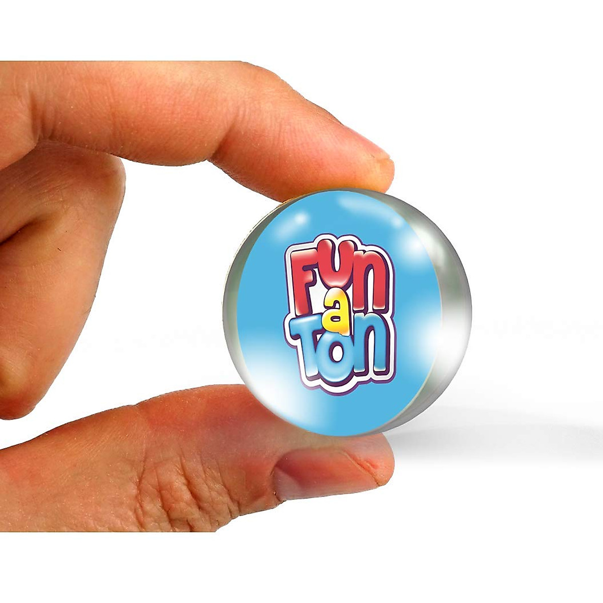 JA-RU Bandy Ball (Random Color), 3" Fidget Ball with String & Spike, Stress Relief Sensory Toy for Kids & Adults