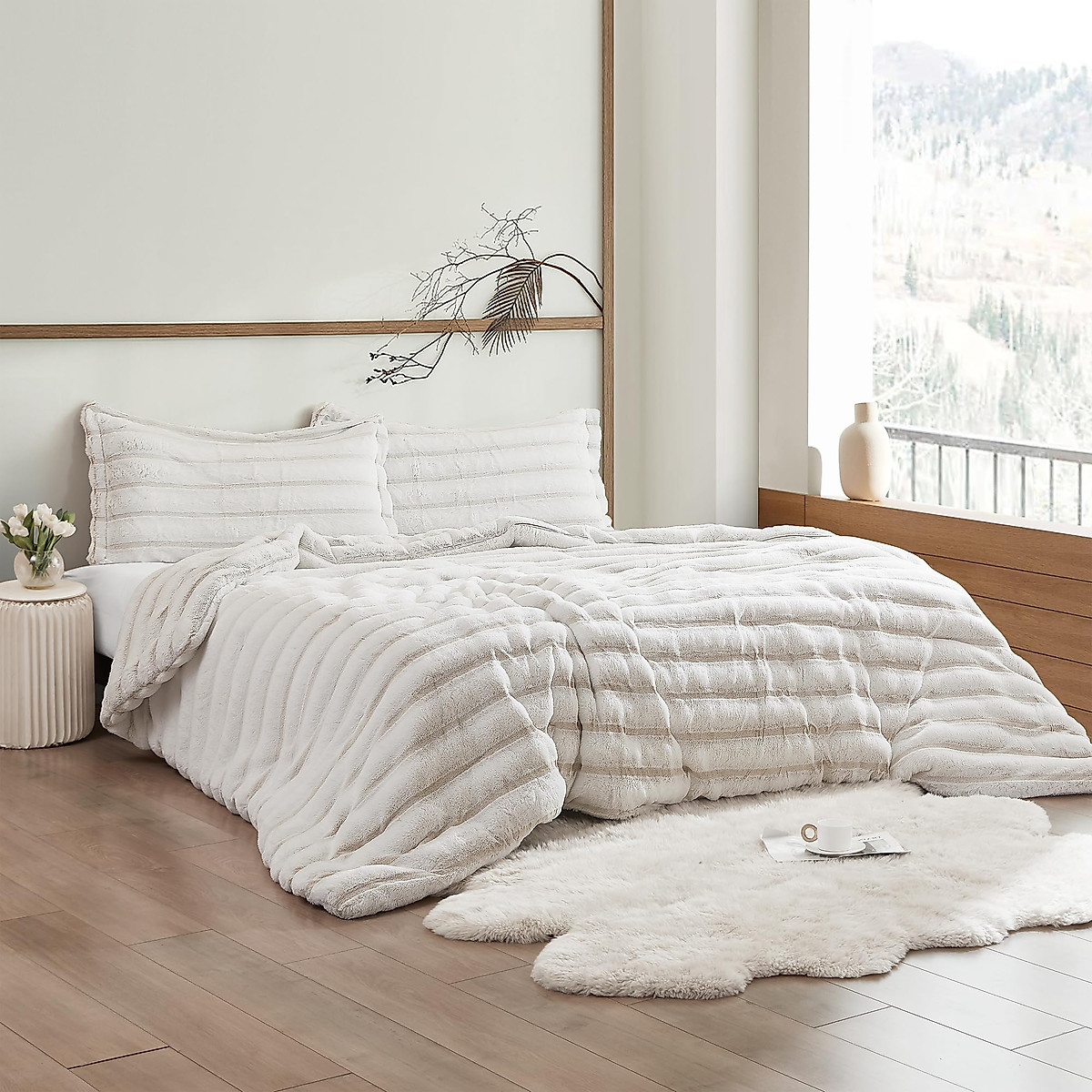 Byourbed Jelly Rolls Chunky Bunny - Coma Inducer® Oversized King Comforter - Powder Caramel