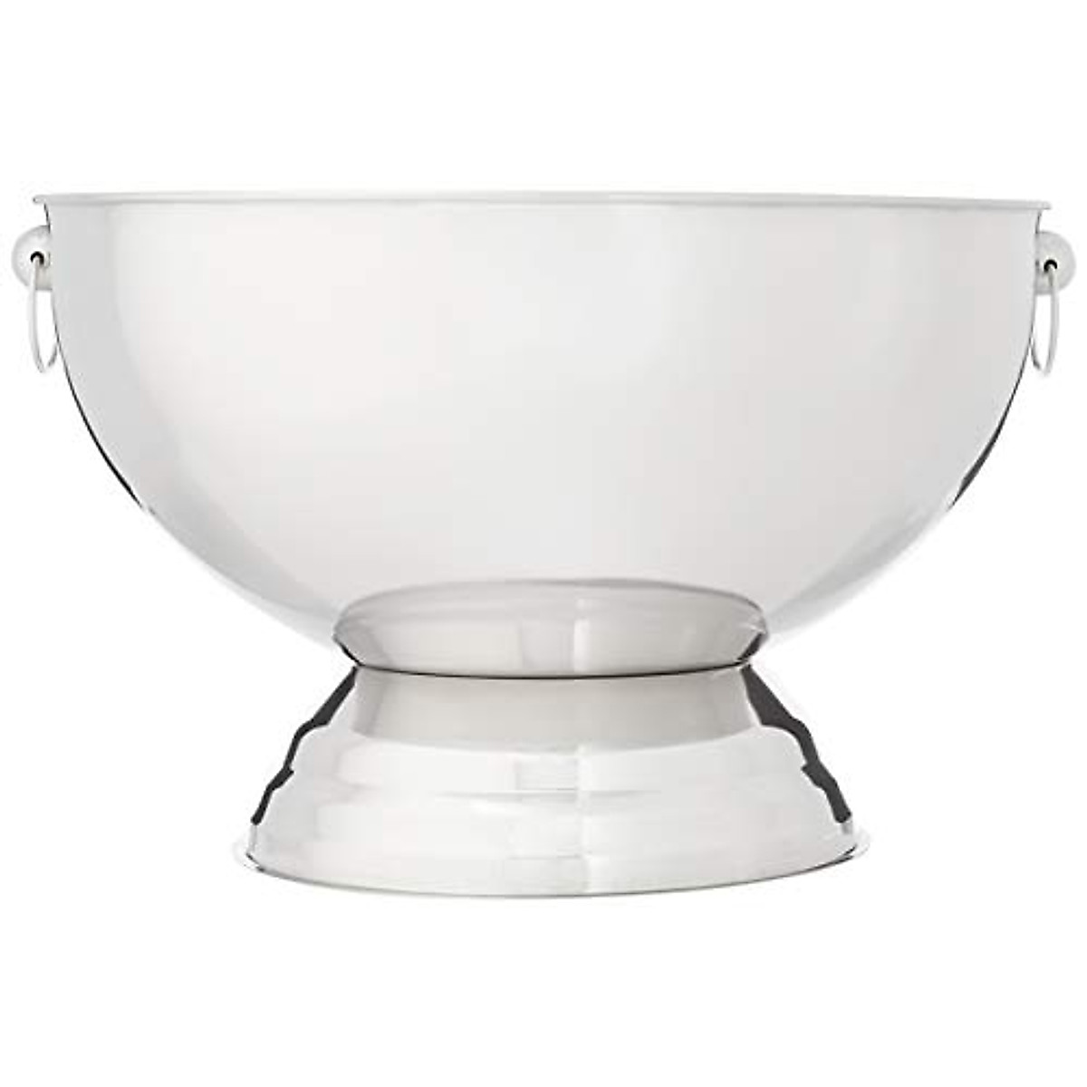 Winco SPB-35 Stainless Steel Punch Bowl with Handles, 3.5-Gallon, Medium