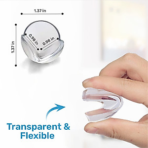 BABY PROOF ME Table Corner Protectors for Baby, Improved Self Adhesive Clear Furniture Corner Guards & Edge Safety Bumpers, Round Baby Proof Bumper, Table Edges & Sharp Corners Baby Proofing (12 Pack)