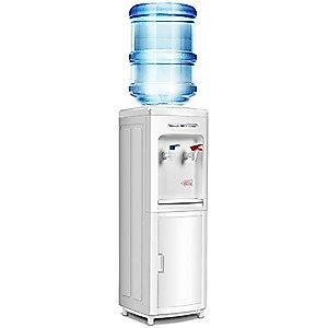 SAFEPLUS Top Loading Water Cooler Dispenser, Hot & Cold Freestanding Water Cooler Holds 5 Gallon Bottles Perfect for Home Office School UL & Energy-Saving Approved