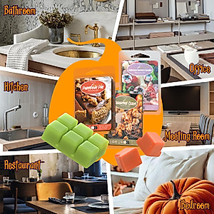 SoulOrigin Halloween Scented Wax Melts, Scented Soy Wax Cubes Set for Caramel Apples, Pumpkin Pie, Candy Corn, Halloween Cookies, Chocolate Bars, Popcorn Balls, Caramel Corn, Halloween Gummy Candies