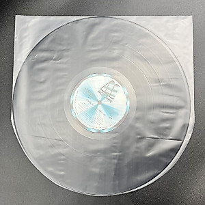 100 Taguchi Round LP Inner Sleeves 0.028Mm Thick Anti-Static Material