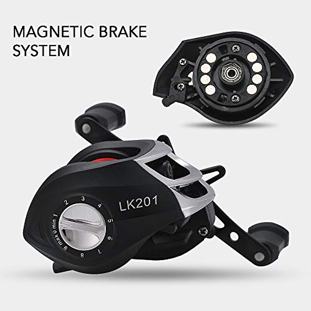 mewmewcat Lightweight High Speed 7.2:1 Gear Ratio Baitcast Fishing Reel 17+1 Ball Bearings Baitcasting Fishing Reel Baitcaster Tackle,baitcasting Reel