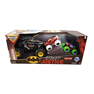 DieCast Monster-Jam Street Justice, 3 Pack (Batman, Harley Quinn, Joker) Target Exclusive!, 6056540