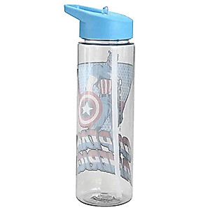 Marvel Comic Book Captain America 24 oz. UV Plastic Water Bottle
