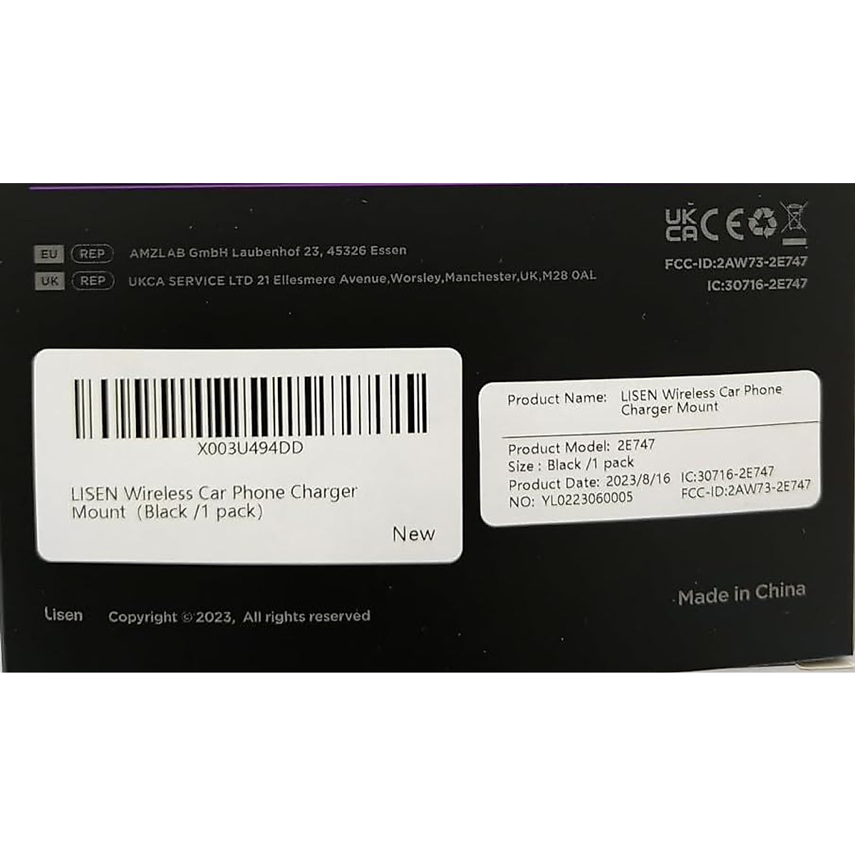 LISEN for 15W MagSafe Car Mount Charger,Universal iPhone Magnetic Wireless Car Charger,MagSafe Charging Mount Wireless for iPhone 16 Pro Max Accessories Fits iPhone 16 15 14 13 12,Matte Blue