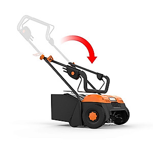 WORX WG850 12 Amp 14 Inch Corded Electric Dethatcher, Black