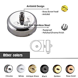 BESy Retractable Clothesline SUS304 Stainless Steel Clothes Dryer with Adjustable Stainless Steel Rope String Hotel Style Heavy Duty,9.2 Feets,Polished Chrome Finish, Round Style