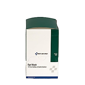 First Aid Only H703 Emergency Eye Wash Solution, 1 Oz. Bottle, 12 Pack