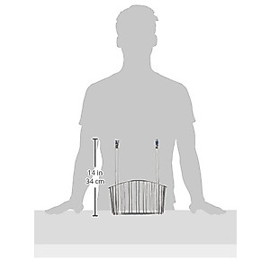 Spectrum Diversified Over-The-Cabinet Contempo Basket, Large, Chrome