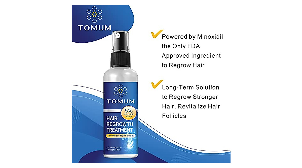 5% Minoxidil Hair Growth Spray for Men & Women - Thicker Hair