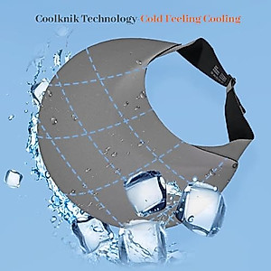 Women Wide Brimmed Non-Trace Ponytail Sunscreen Visor, Foldable Beach Sun Hat with UV Protection for Women Young Girls Light Gray