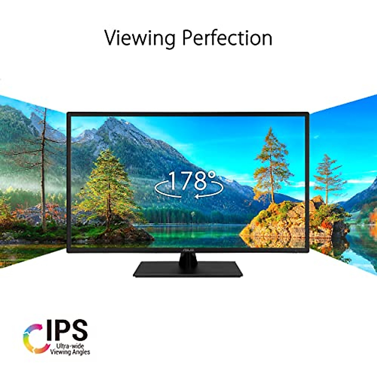 ASUS 31.5” 1080P Monitor (VA329HE) - Full HD, IPS, 75Hz, Adaptive-Sync, Eye Care, Low Blue Light, Flicker Free, HDMI, VGA, Wall Mountable, Tilt Adjustable,Black