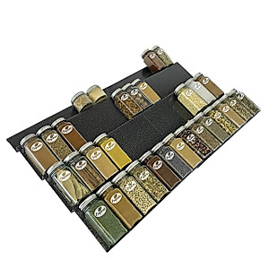 LYNK PROFESSIONAL® Expandable Organizer - Heavy Gauge Steel 4 Tier Spice Rack Insert Tray for Spice Jars, Herbs and Seasoning - Kitchen Cabinet Drawer Storage - Silver Metallic