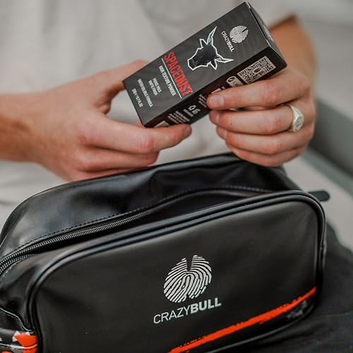 CrazyBull Hair Space Dust Hair Texture Powder - Vegan Friendly Hair Powder for Men - Lightweight Hair Powder for Short-Medium Hair - 0.7 oz