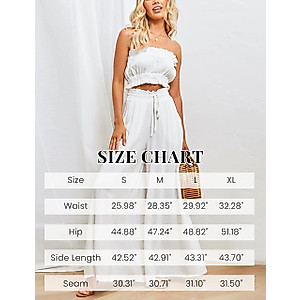 Watashi Women's Wide Leg High Waisted Pants Palazzo Elastic Flowy Loose Culotte Trouser(Apricot-XL)