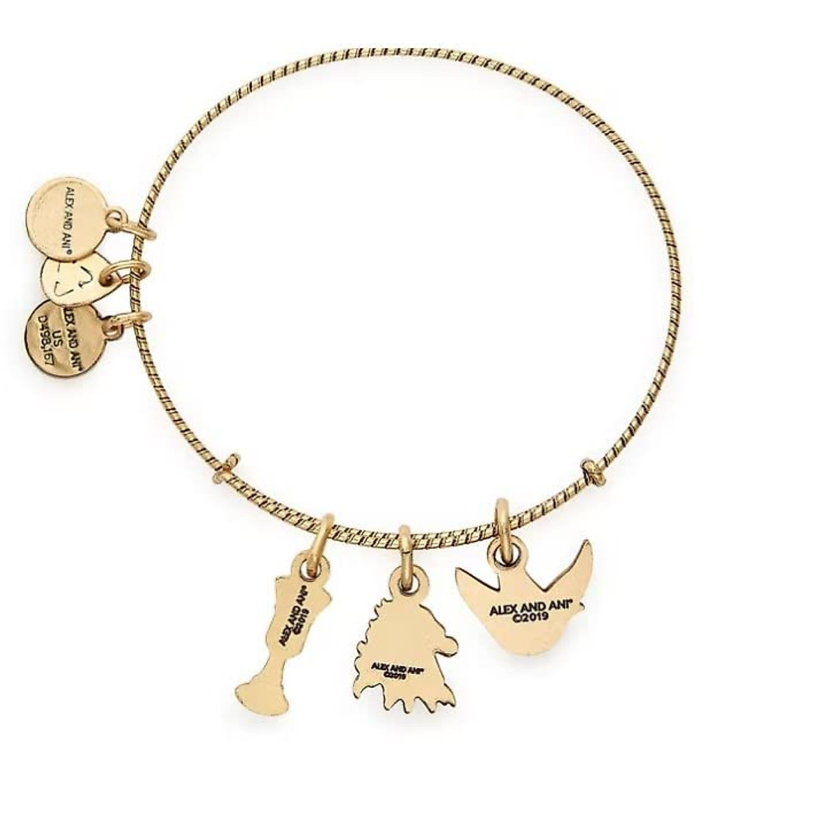 Alex and Ani Game of Thrones Expandable Bangle for Women, House Lannister Charm, Rafaelian Gold Finish, 2 to 3.5 in