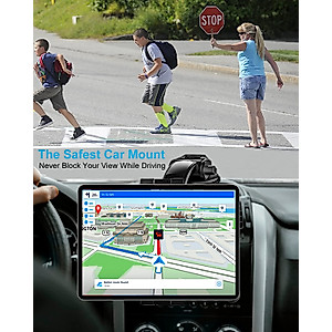 woleyi Car Dashboard Tablet Mount, Car Dash Tablet & Phone Holder with Strong Sticky Gel Suction Cup for iPad Pro 9.7, 11, 12.9 / Air/Mini, iPhone, Galaxy Tabs, More 4-13" Smart Phones and Tablets