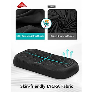 Vaydeer Wrist Rest for Keyboard and Mouse, Computer Ergonomic Wrist Support Pad, Soft Memory Foam Arm Cushion for Desk, Palm Hand Office Laptop Typing