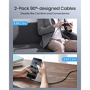 Micro USB Cable, INIU [2 Pack 6.6ft] 3.1A QC 3.0 Fast Charging Micro Android Phone Charger, Braided Micro USB Charge for Samsung Galaxy S7 S6 and Edge Note 6 Sony Tablet Kindle PS4 Android Devices etc