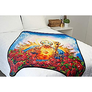 JUST FUNKY Borderlands 3 Psycho Bandit Cover Art Fleece Throw Blanket | Official Borderlands Large Collectible Blanket | 60 x 45 Inches