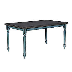 Powell Furniture Willow Dining Table, Multicolor, 35.1/2" x 59" x 30.1/4"