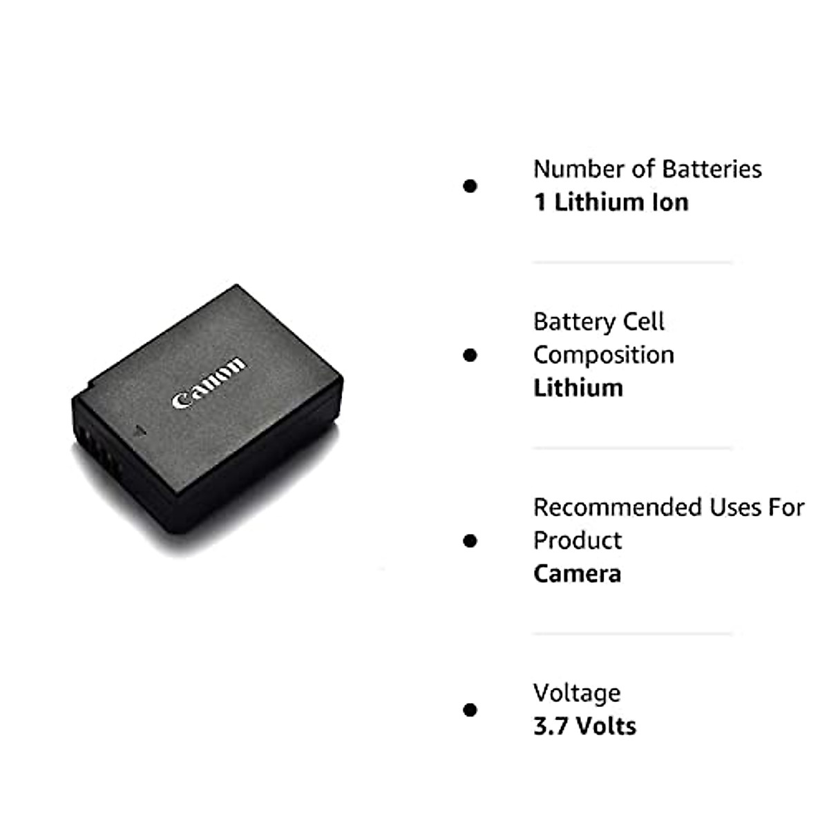 New LP-E10 Battery for Canon EOS Rebel T3, T5, T6, T7, Kiss X50, Kiss X70, EOS 1100D,EOS 1200D, EOS 1300D, EOS 2000D Digital Camera