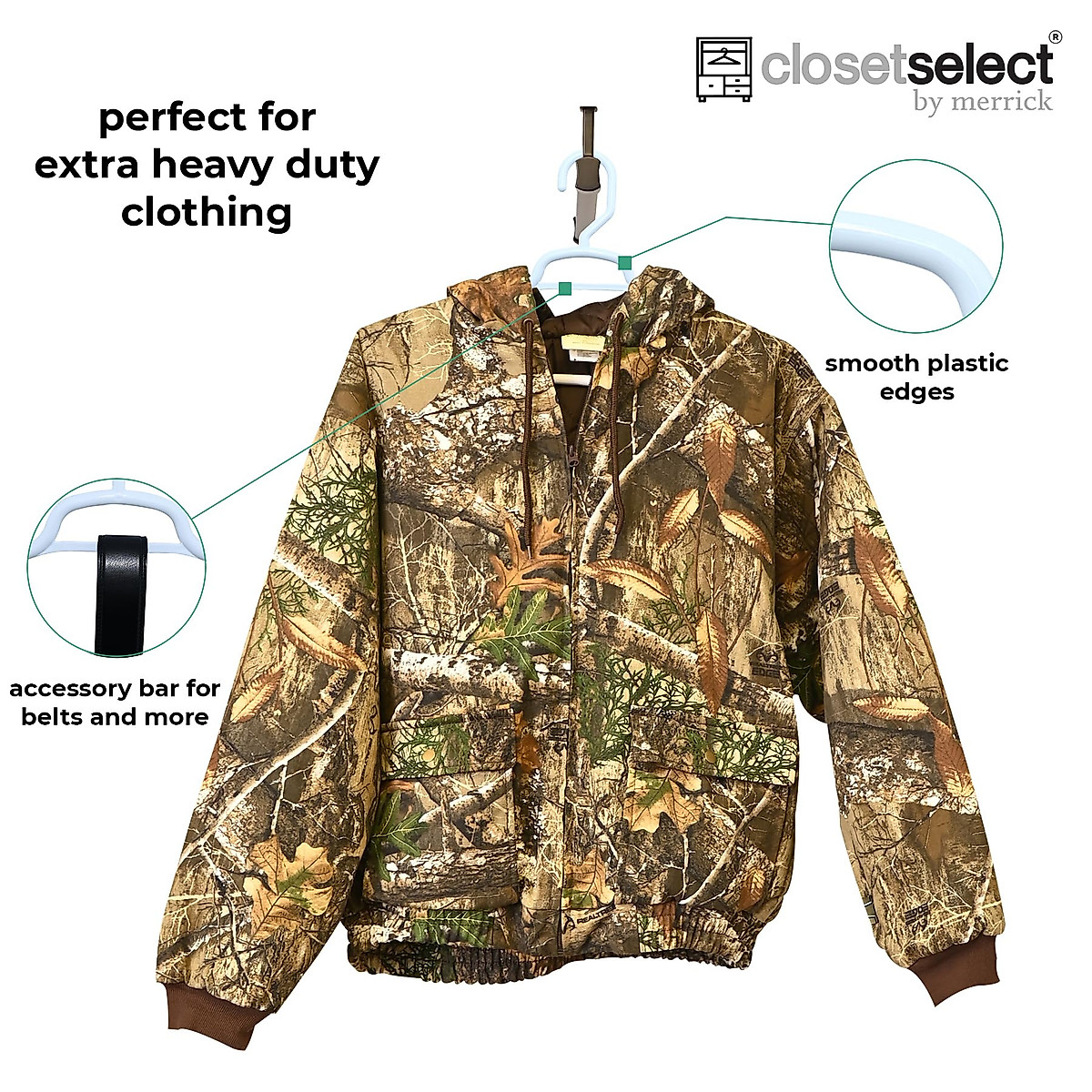 19" XL Plastic Hangers, Giant Heavy Duty Hanger, Merrick, XL Hanger, 36