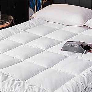 ZPZFDC Hotel Down Velvet Mattresses Thicken Keep Warm Tatami Foldable Mattress Help Sleep King Queen Size (Color : OneColor, Size : 150x200cm(59x79in))