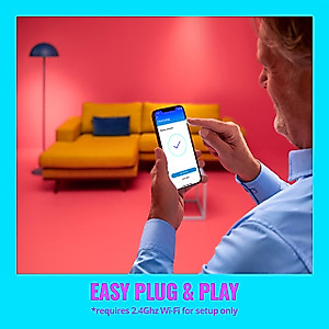 WiZ Smart Plug - Pack of 2 - Type B - Connects to Your Existing 2.4Ghz Wi-Fi - Control with Wiz Connected App - Works with Google Home, Alexa and Siri Shortcuts - No Hub Required