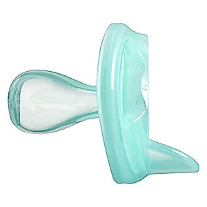 Tommee Tippee Ultra-Light Silicone Pacifier, Symmetrical One-Piece Design, BPA-Free Silicone Binkies, 0-6m, 4-Count