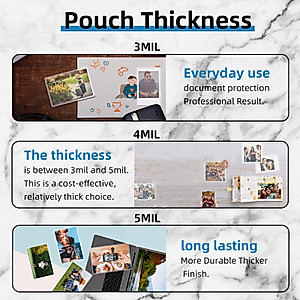 Uinkit Legal Thermal Laminating Pouches 9x14.5inches 4mil Legal Size 100Pack Clear Glossy Lamination Sheets Laminator Pockets (9x14.5x100-4mil)