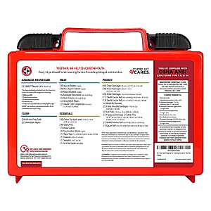 Be Smart Get Prepared OSHA/ANSI First Aid Kit - 50 Person, 250 Pieces - Designed for Home, Business, School, Industrial, and Restaurants - Compact & Portable