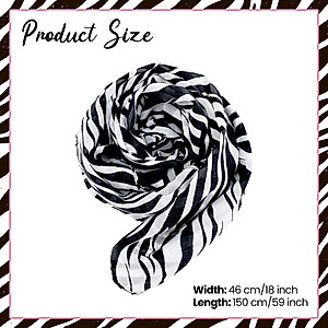 TXIN Multi-Usage Lightweight Women Long Prints Shawl Zebra Large Stripe Scarves