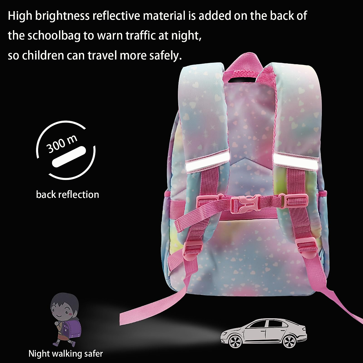Stylifeo Backpack for Girls, Bookbag Elementary School Bags Anti-Theft Waterproof School Backpack for Girls Teens