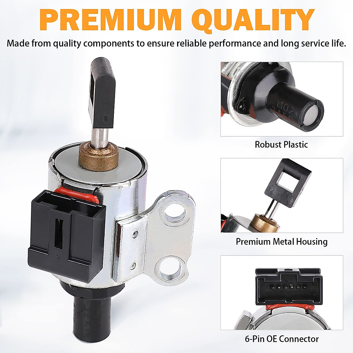 CVT Transmission Step Motor 2.0 2.5 Stepper Motor for 2009-2012 Nissan Altima Rogue SL SV AWD, 2007-2012 Sentra Dodge Caliber 2.5L 2.0L 4 Cylinder CVT Step Motor JF011E RE0F10E F1CJA Valve Body