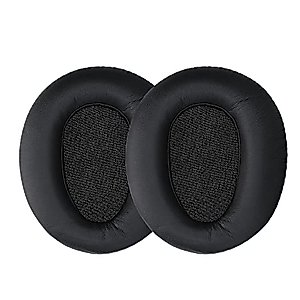 kwmobile Ear Pads Compatible with Sony MDR-10RBT / 10RNC / 10R Earpads - 2X Replacement for Headphones - Black